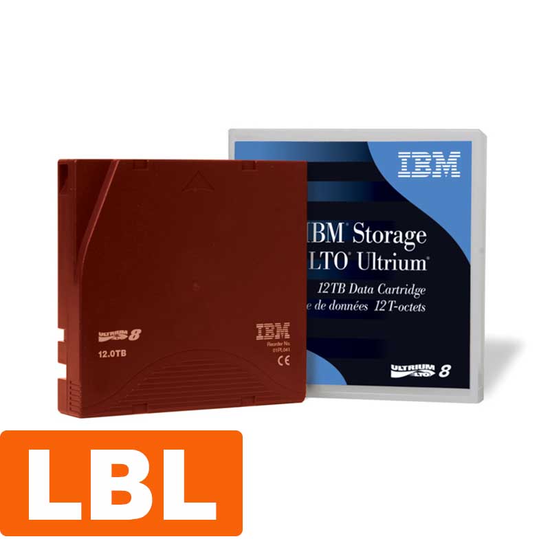 Accutech: Product - IBM LTO, Ultrium-8, 01PL041L, 12TB/30TB, LTO-8, Labeled