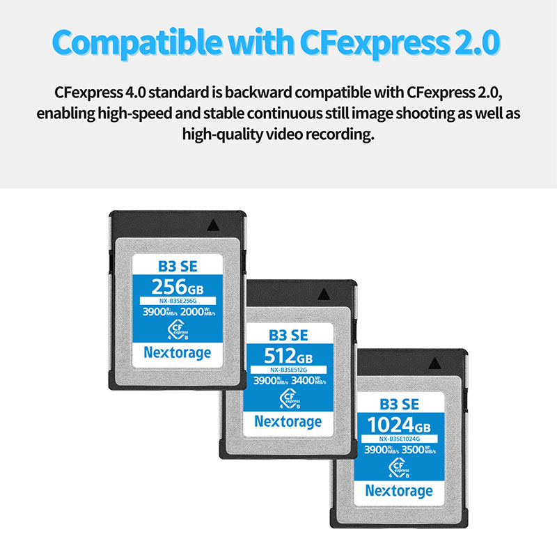 Accutech: Product - Nextorage, CFexpress Card, 512GB, Type B, B3 SE Series
